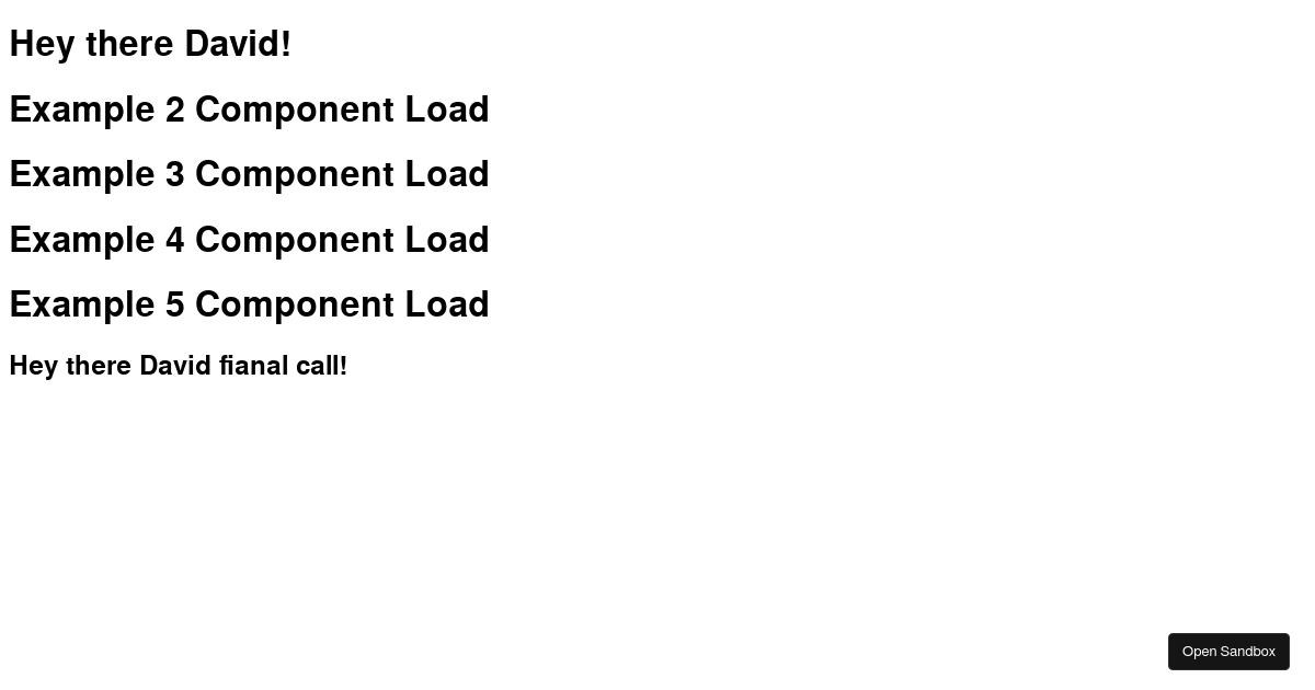 Usecontext Multiple Component Example Codesandbox