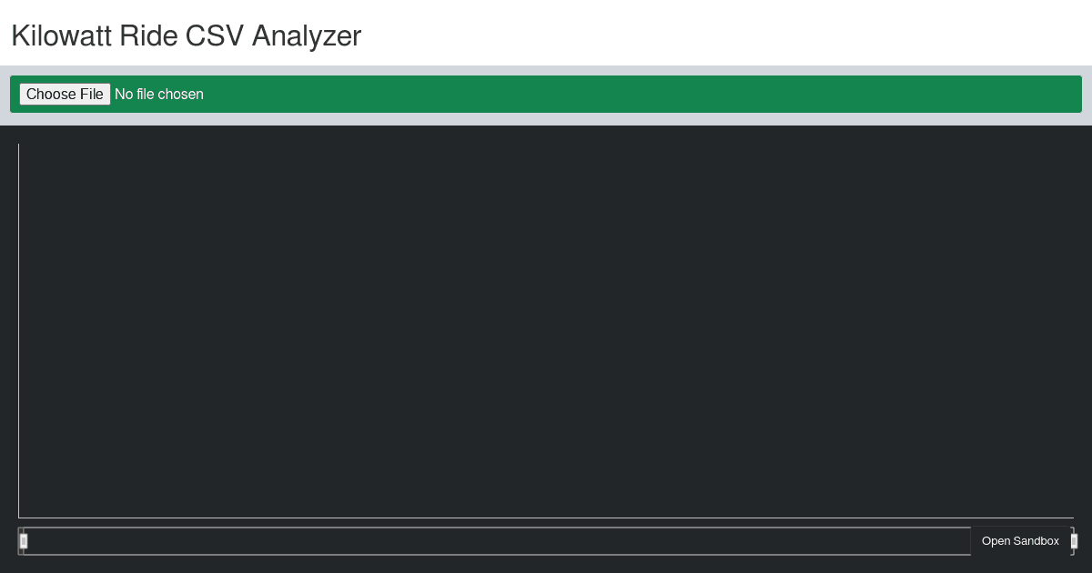 Kilowatt Ride CSV Analyzer - Codesandbox