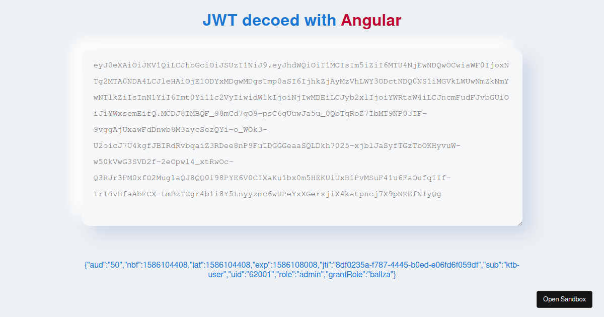 Jwt Decode Angular Codesandbox 4876