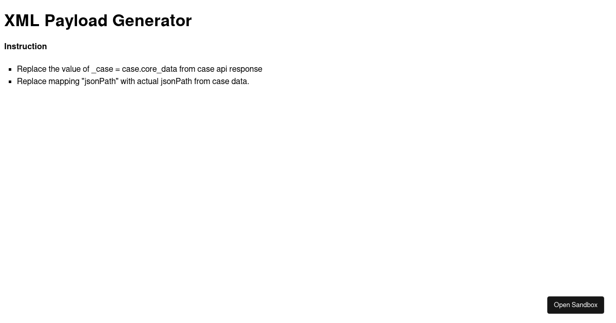 payload-generator (forked) - Codesandbox