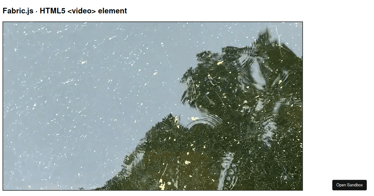 Github Fabric Js Issue With Video Element Forked Codesandbox