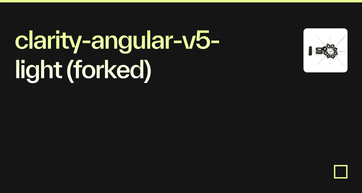 Clarity Angular V5 Light Forked Codesandbox