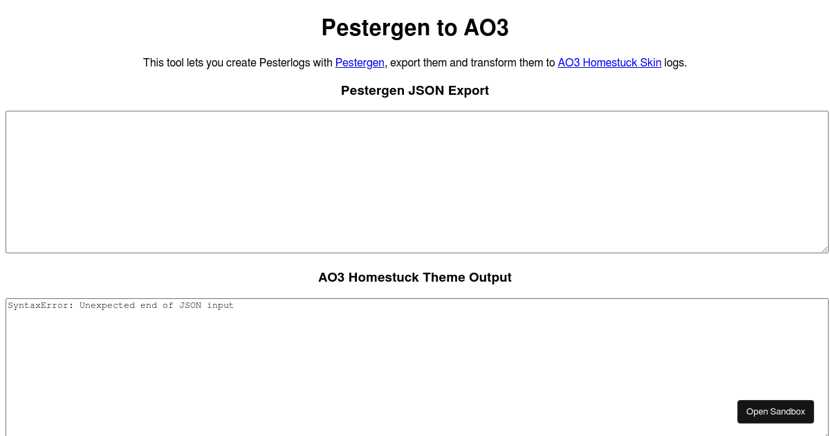 pestergen-to-ao3 - Codesandbox