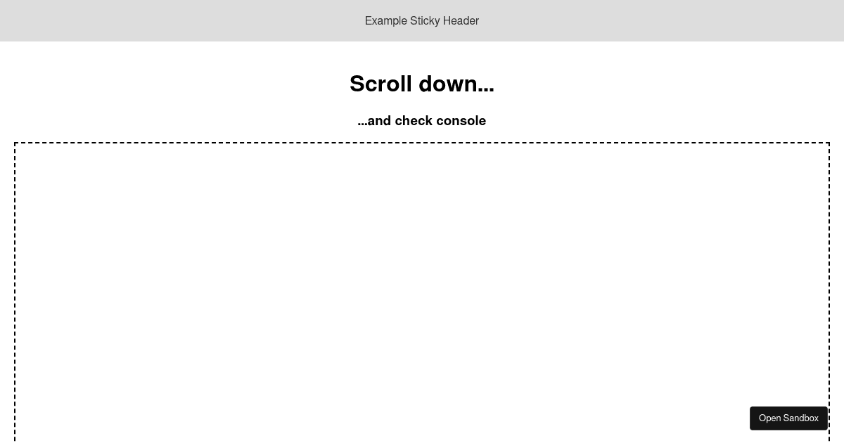 React Atom Trigger Example With Help Of React Use Scrollable