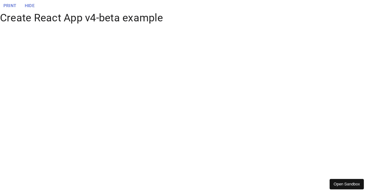 Create React App Forked Codesandbox