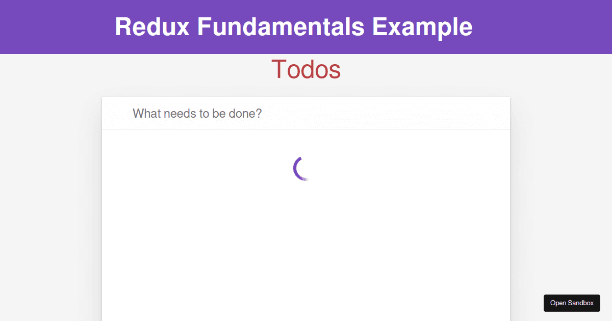 redux-fundamentals-example - Codesandbox