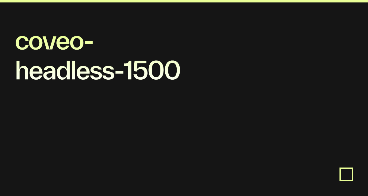 coveo-headless-1500 - Codesandbox coveo-headless-1500 - Codesandbox