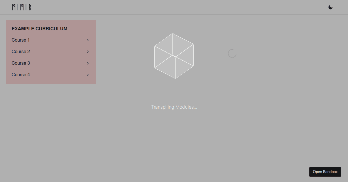 frontend - Codesandbox