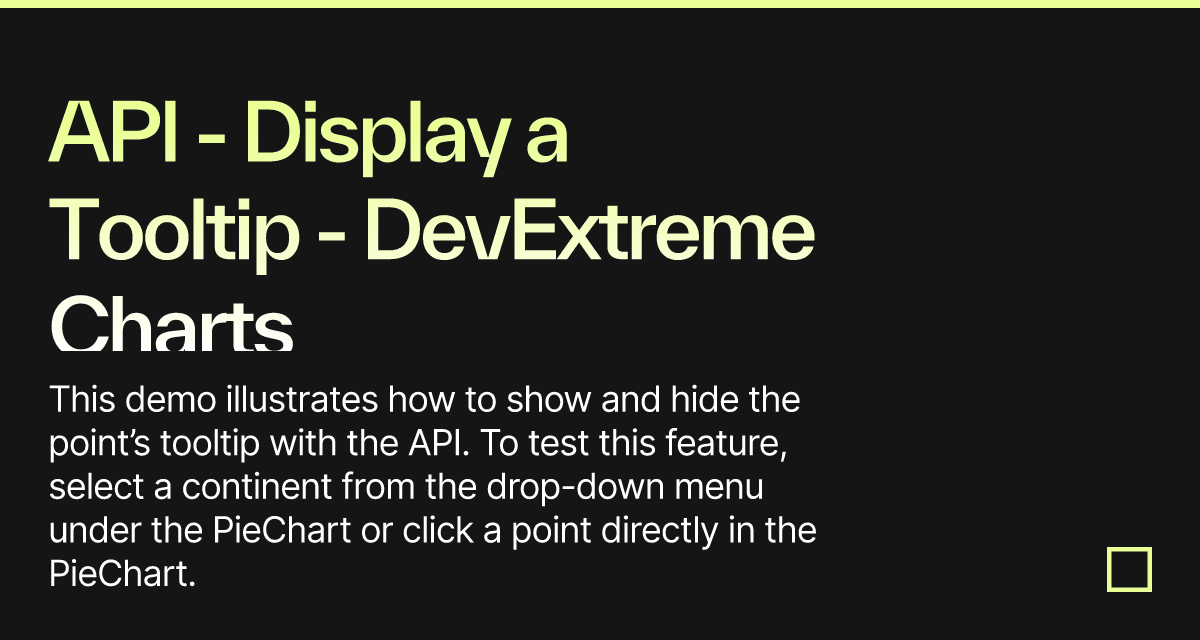 API - Display a Tooltip - DevExtreme Charts - Codesandbox