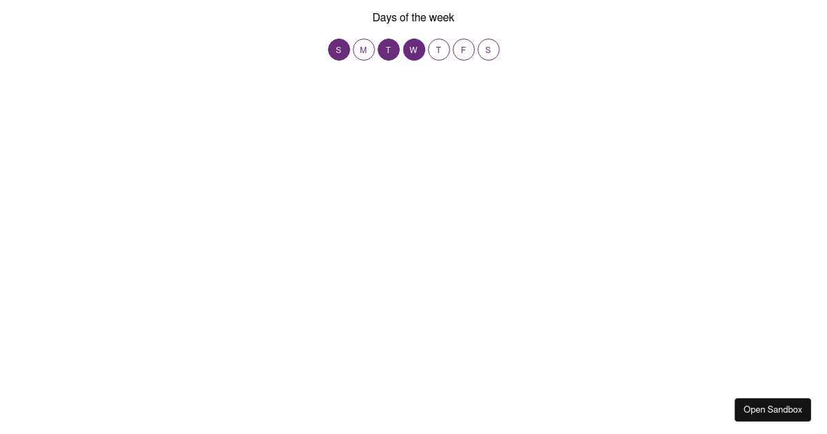 days-of-the-week-picker (forked) - Codesandbox