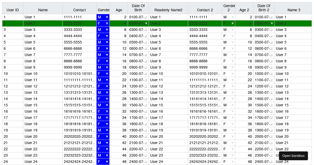 Vue Excel Editor Forked Codesandbox