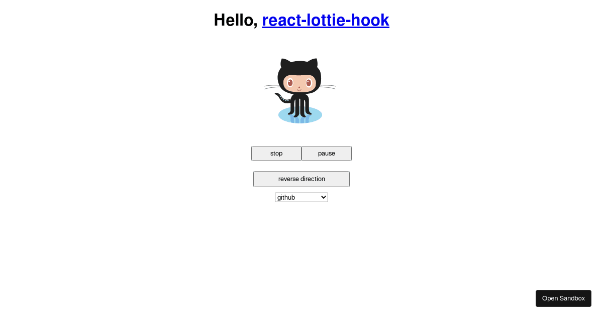 Lottie with Hooks (forked) - Codesandbox