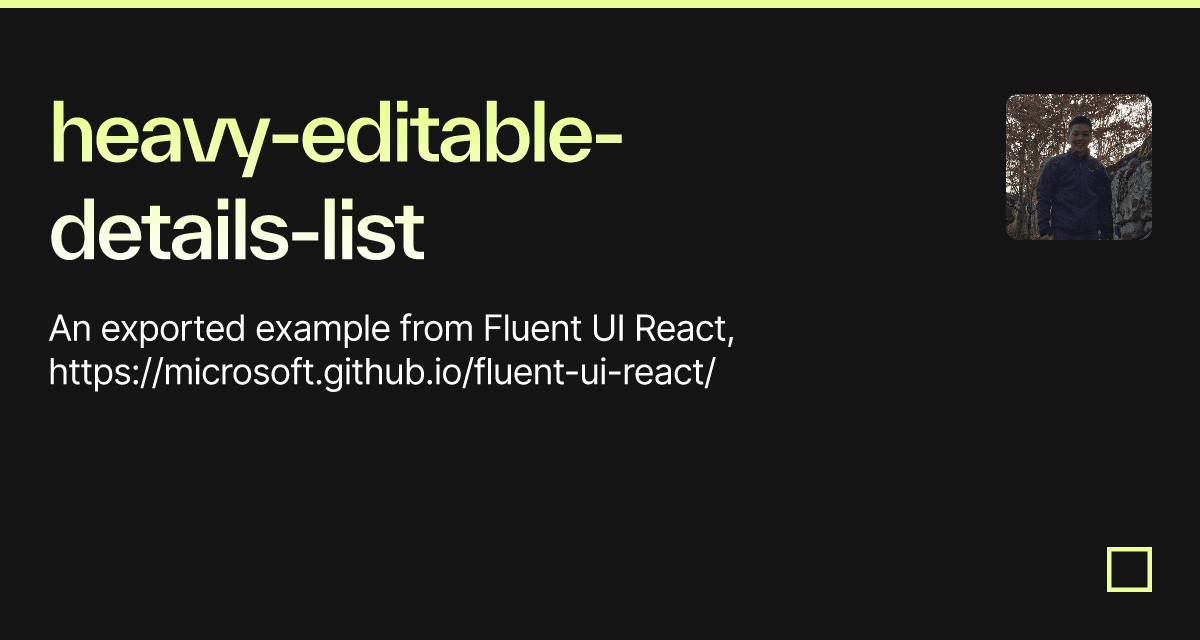 heavy-editable-details-list - Codesandbox