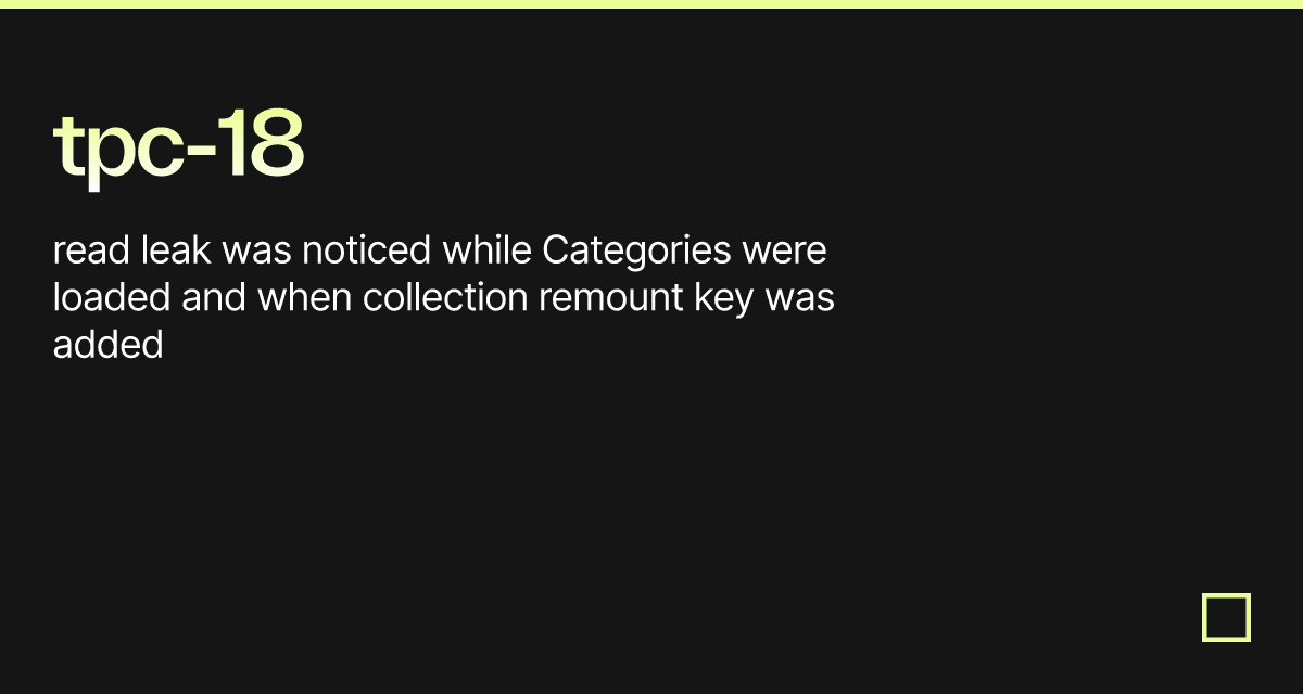 tpc-18 - Codesandbox