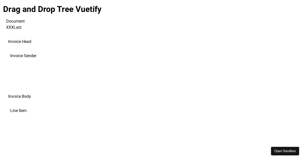 Vuetify draggable tree - Codesandbox