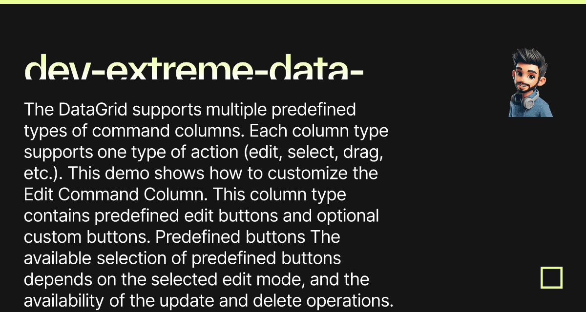 dev-extreme-data-grid-command-column - Codesandbox