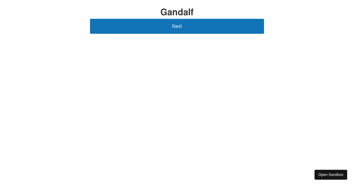 Start Simple - Codesandbox