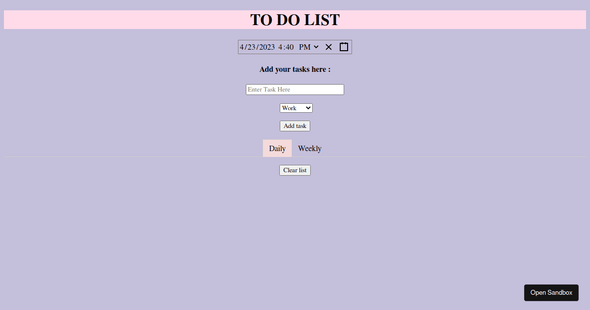 project6 - Codesandbox