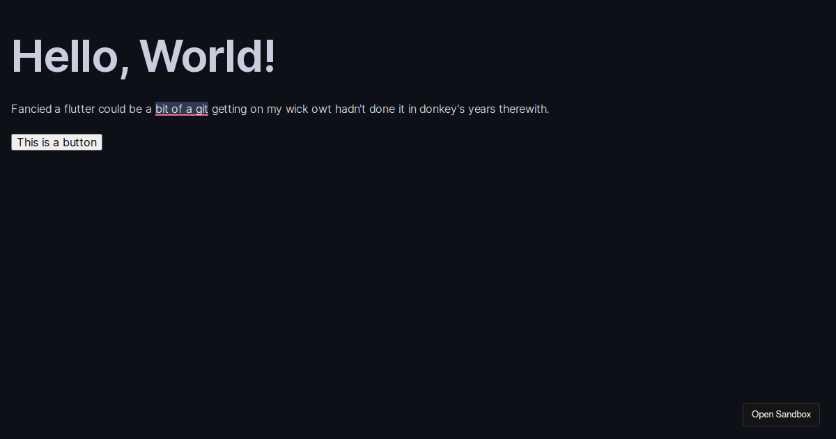 Custom Cursors, Part 1, B - Codesandbox