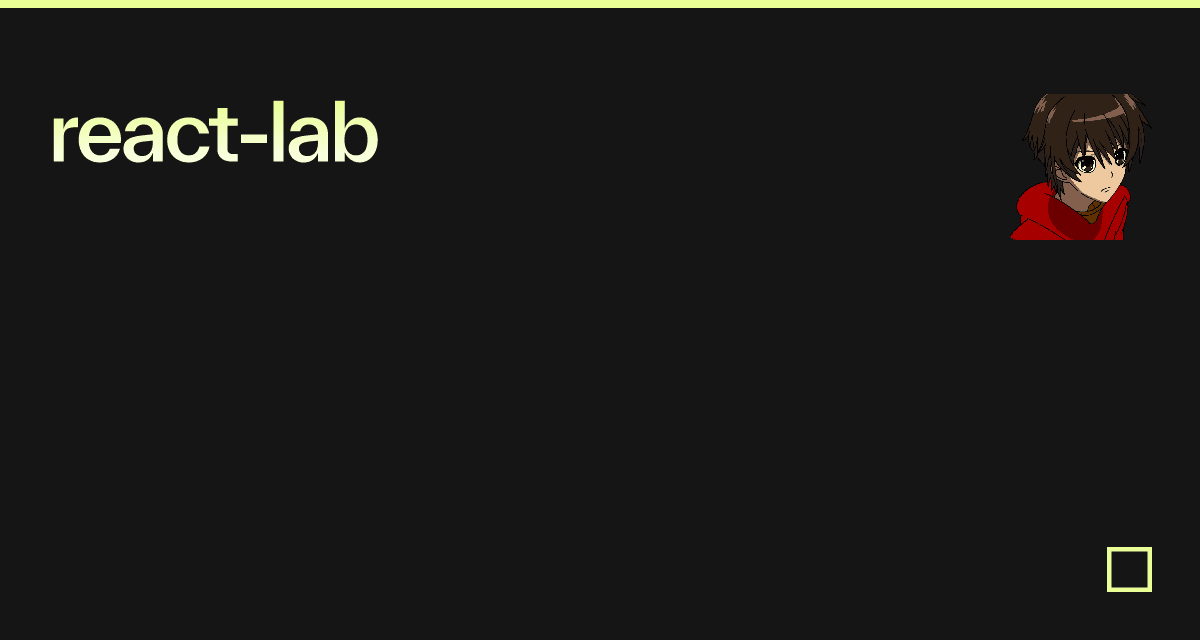 react-lab - Codesandbox