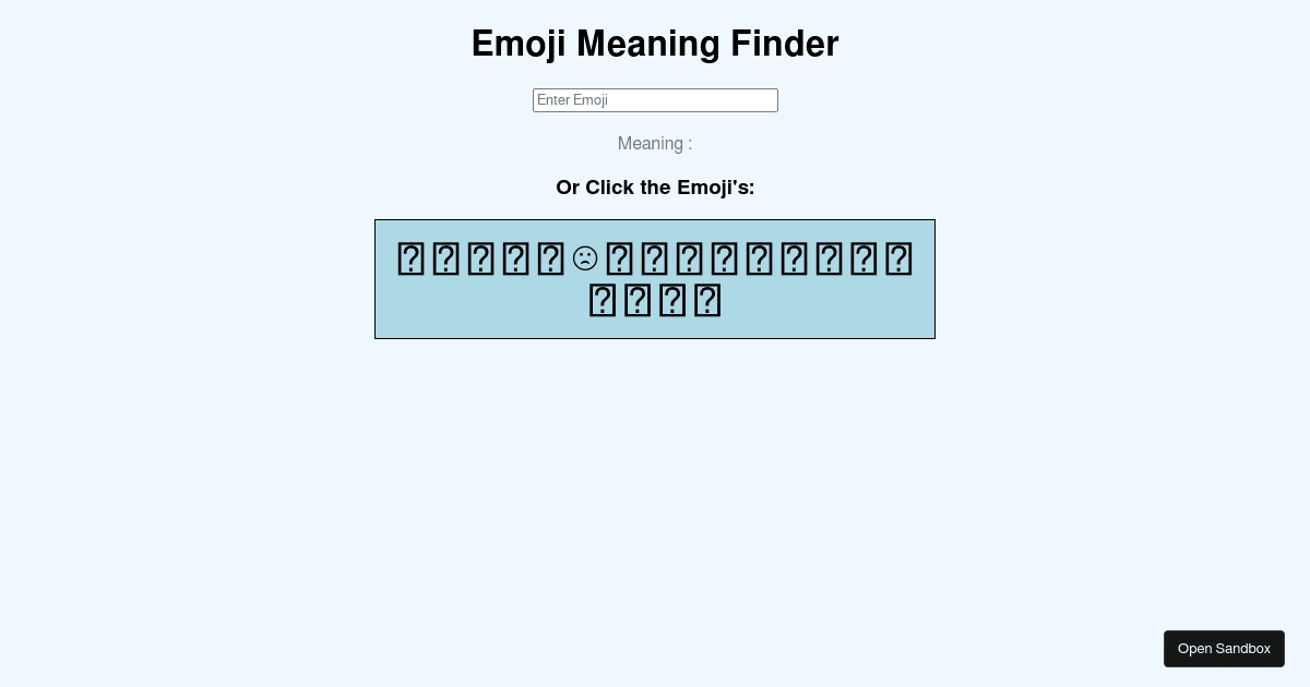 emoji-finder - Codesandbox