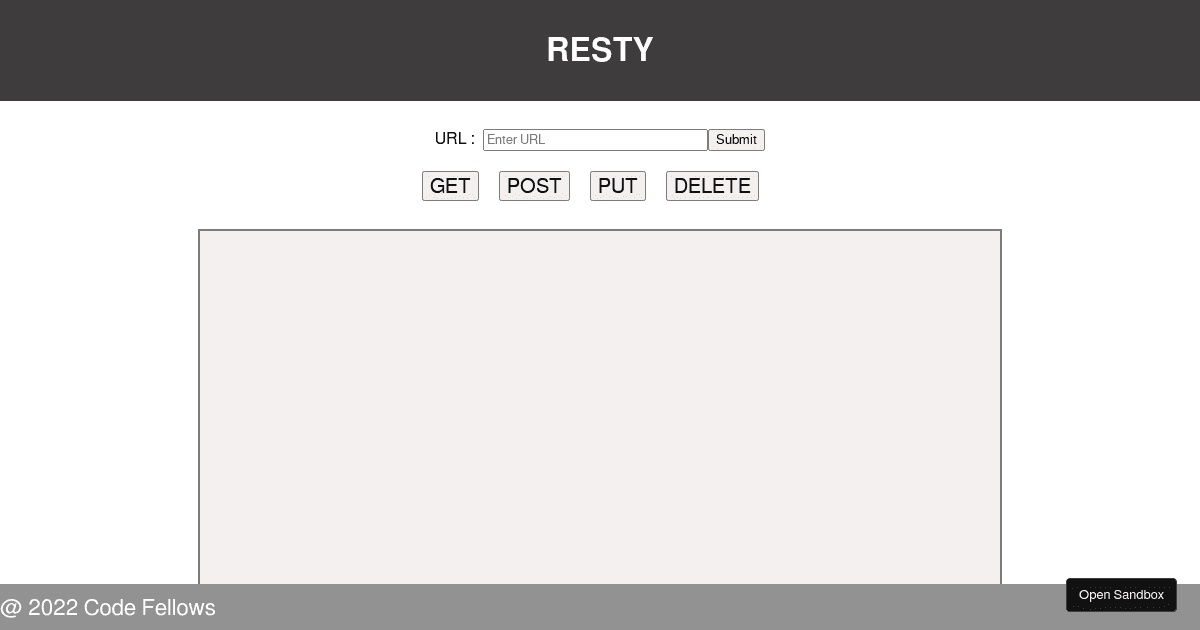 resty - Codesandbox