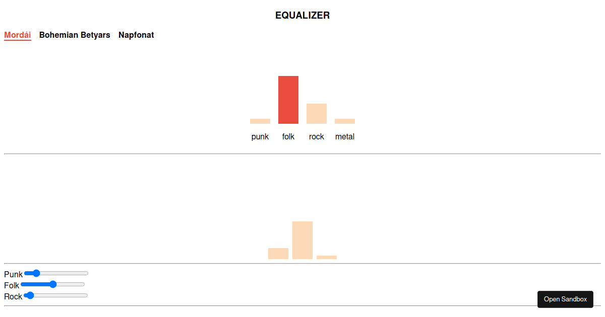 equalizer - Codesandbox