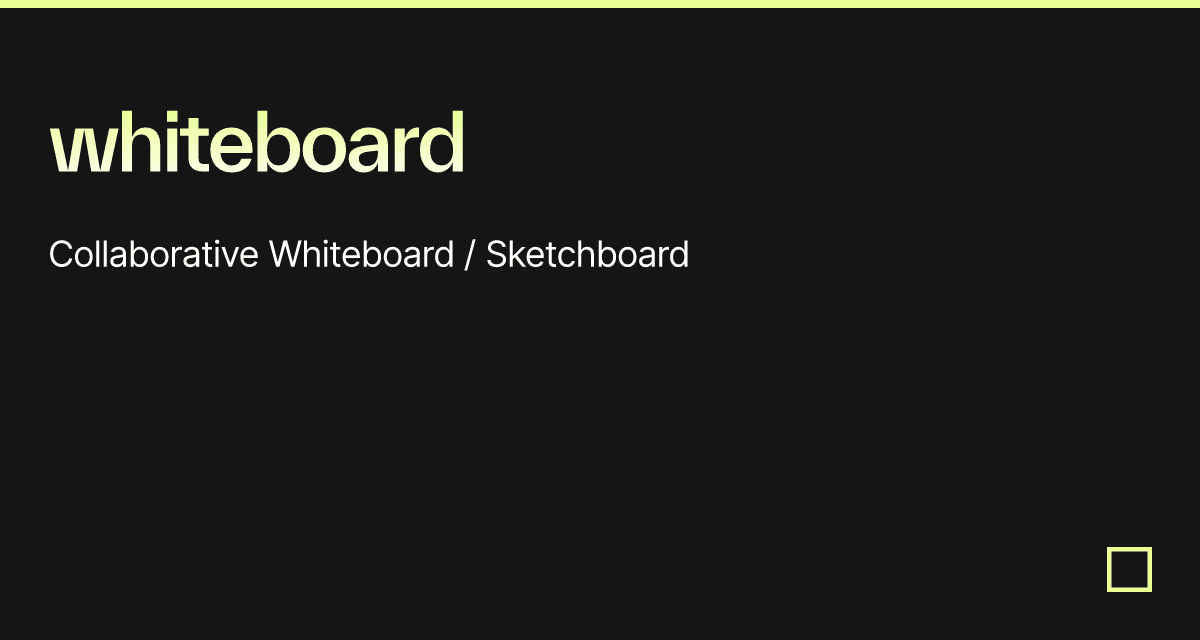 whiteboard - Codesandbox
