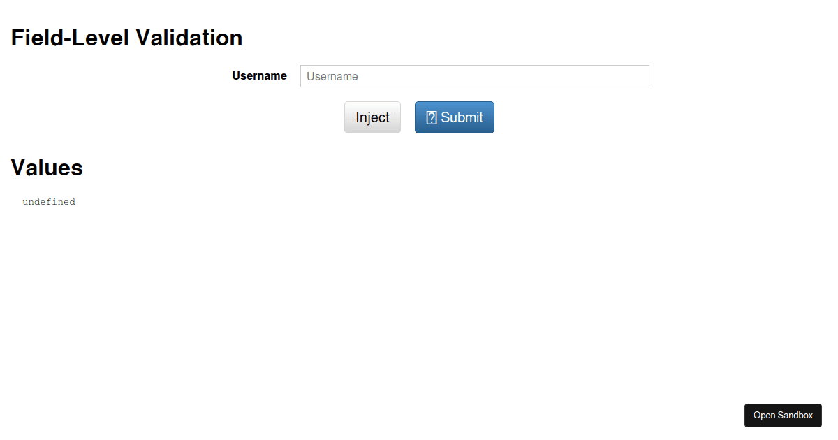 Redux Form Field Level Validation Codesandbox