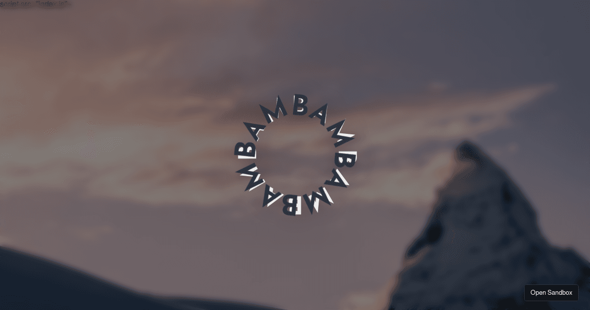 Perspective loader - Codesandbox