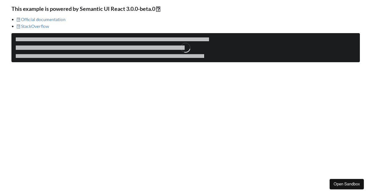 semantic-ui-example - Codesandbox