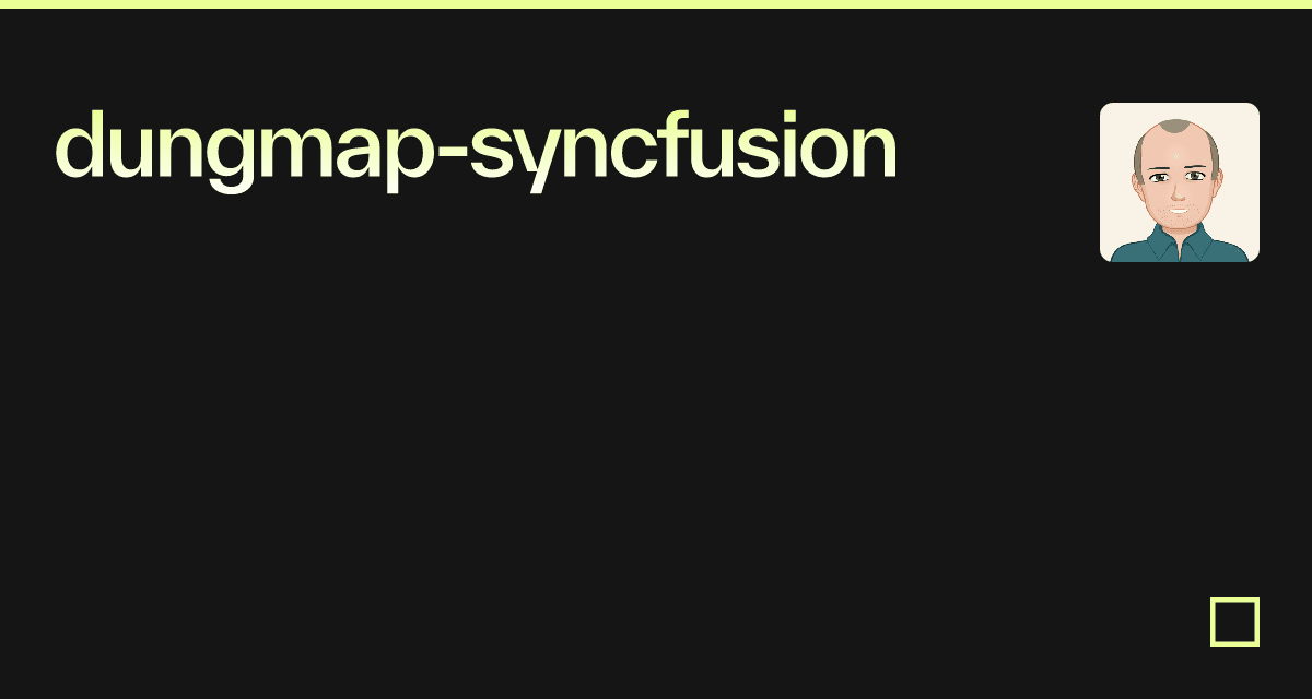 dungmap-syncfusion - Codesandbox