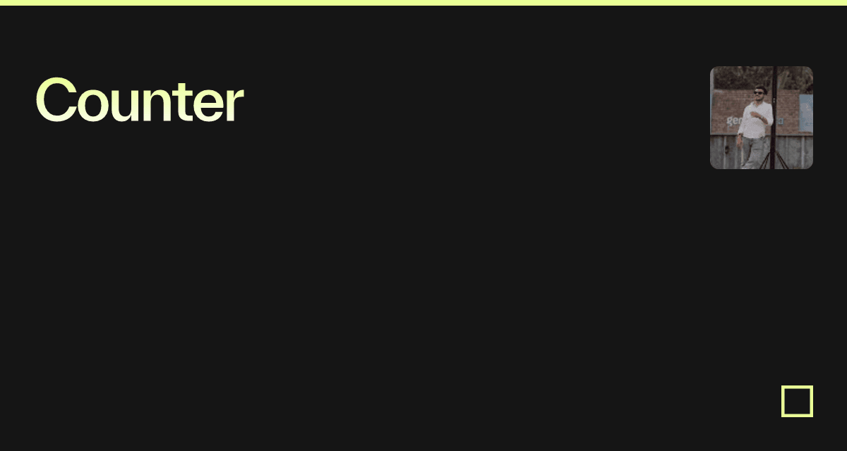 Counter - Codesandbox