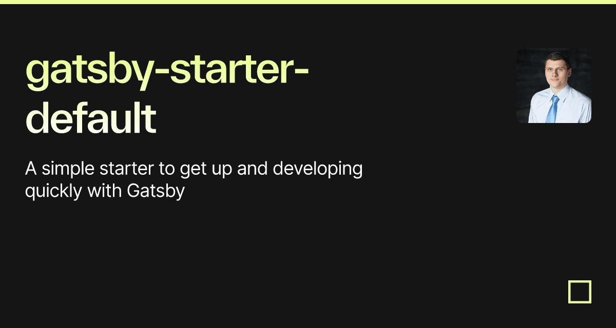 gatsby-starter-default - Codesandbox