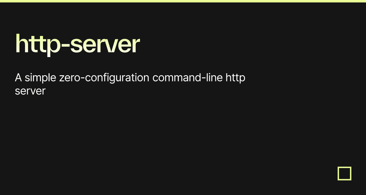 http-server - Codesandbox