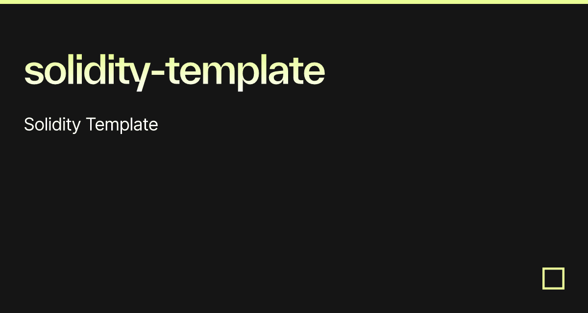 solidity-template - Codesandbox
