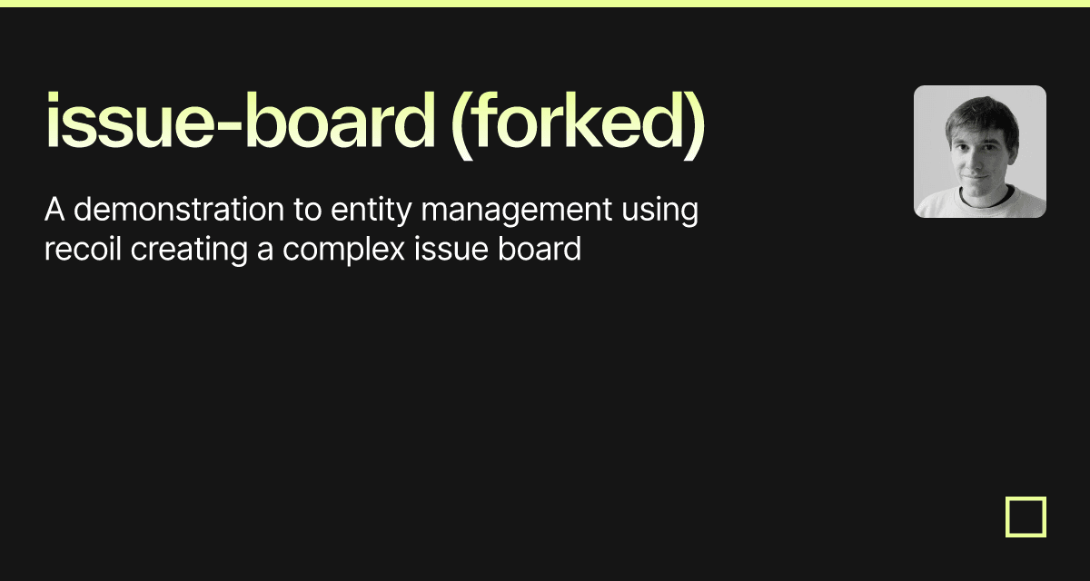 issue-board (forked) - Codesandbox
