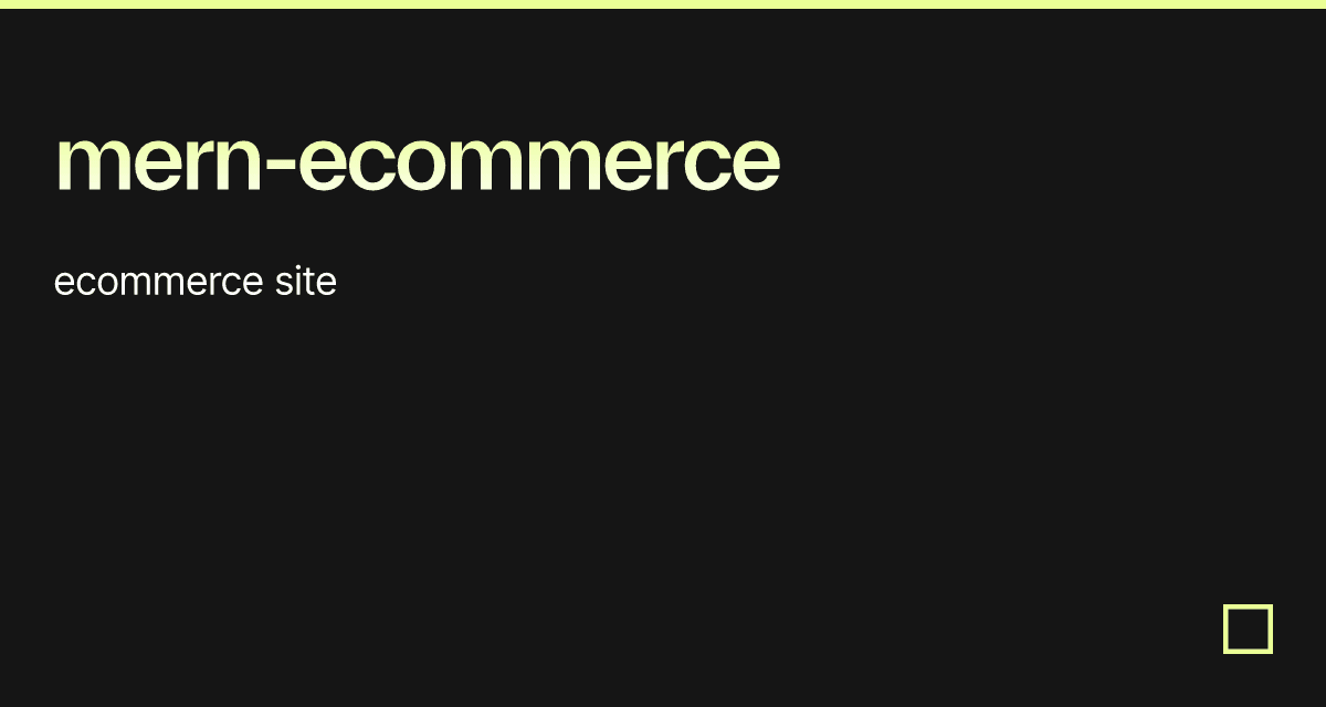 mern-ecommerce - Codesandbox