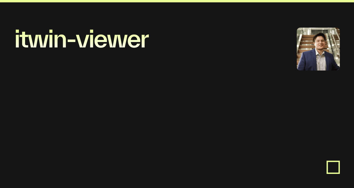 itwin-viewer - Codesandbox