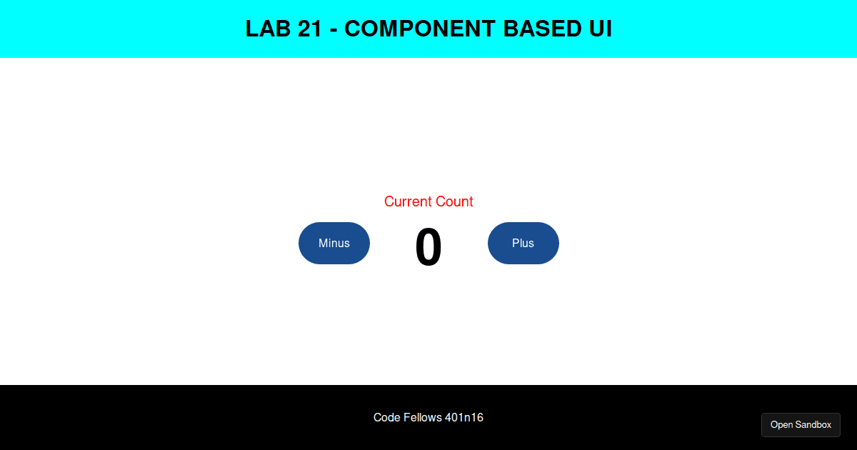 Component Based UI - Codesandbox