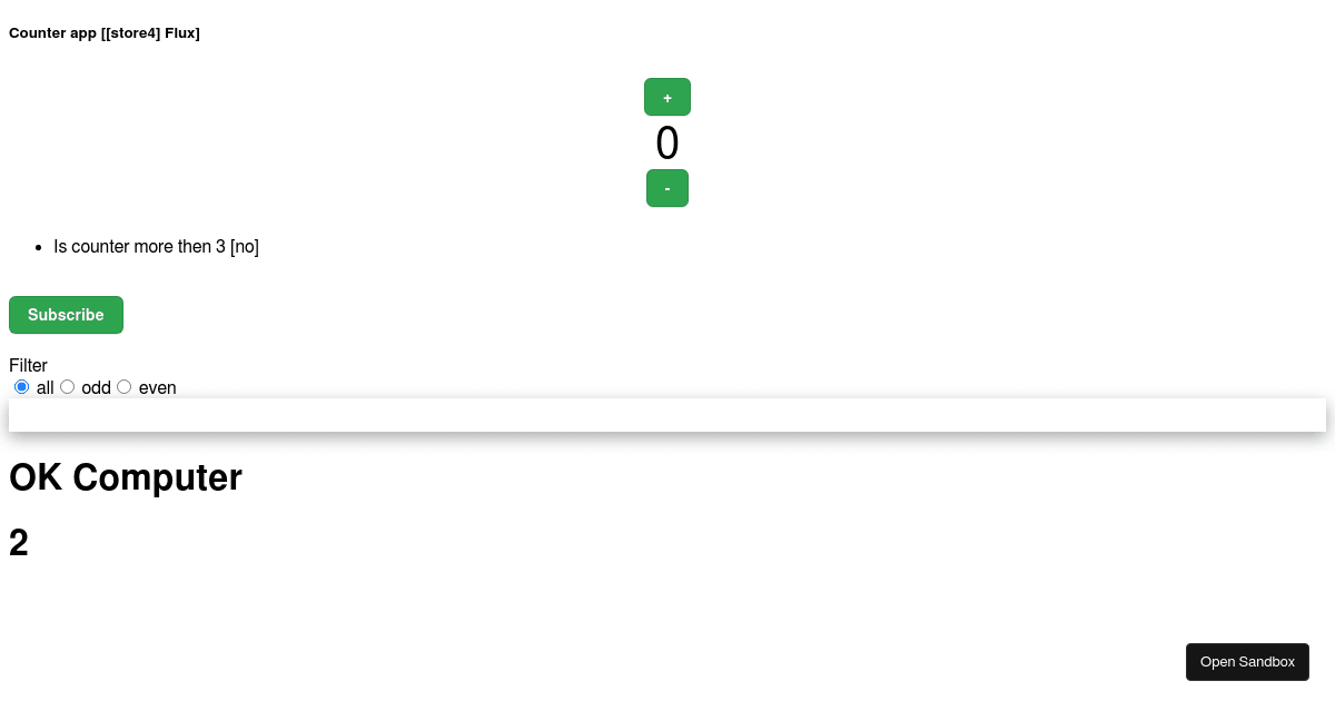 mobx-2 - Codesandbox