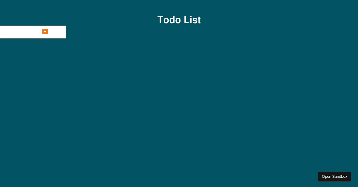 to-do (forked) - Codesandbox