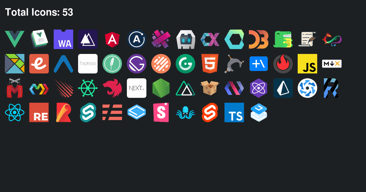 CodeSandbox Template Icons Preview (forked) - Codesandbox