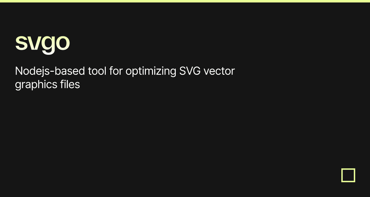 svgo - Codesandbox