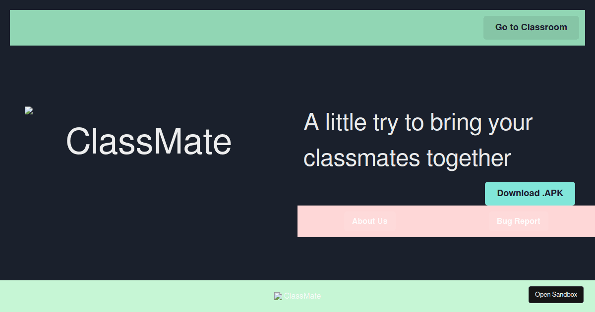 classmate - Codesandbox