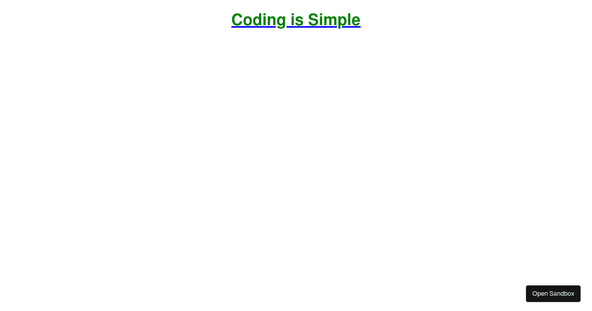 Simple Template Javascriptcss Html Codesandbox