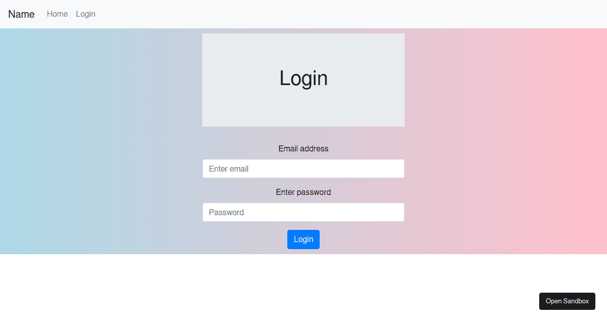 Login-form - Codesandbox
