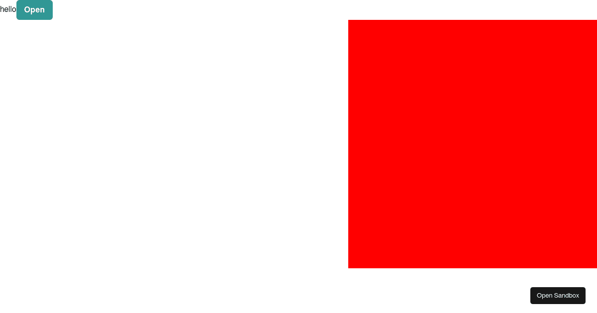 chakra-UI drawer as sidebar (forked) - Codesandbox