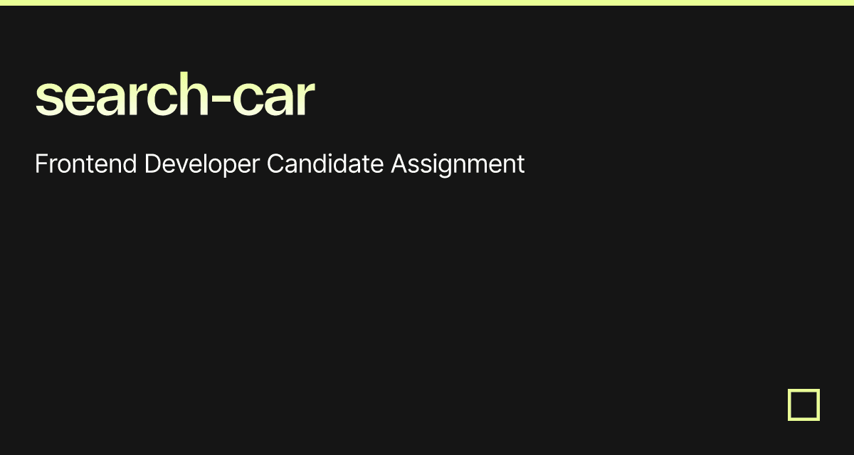 search-car - Codesandbox