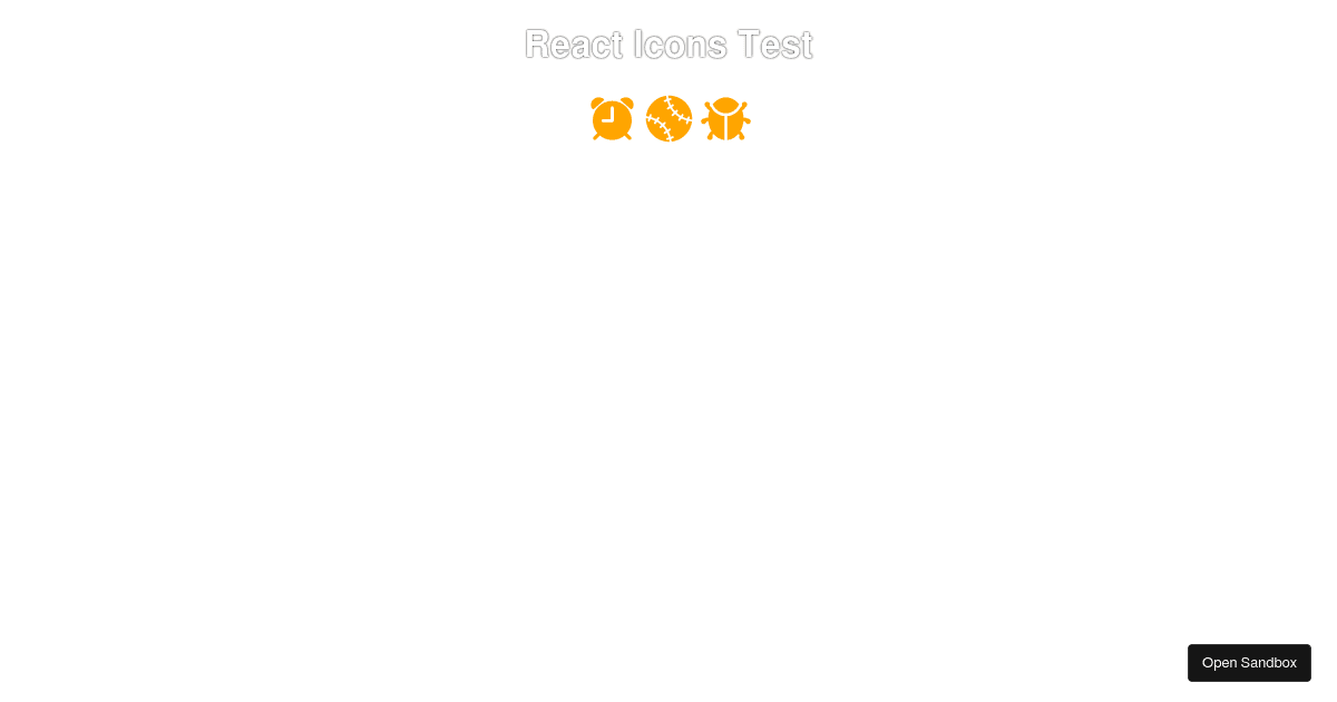 React Icons Test Codesandbox 9666